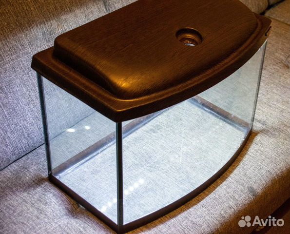 Аквариум 50 литров с освещением + 2 вида грунта