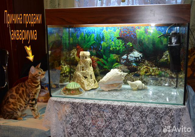 Продам аквариум 120л. бу